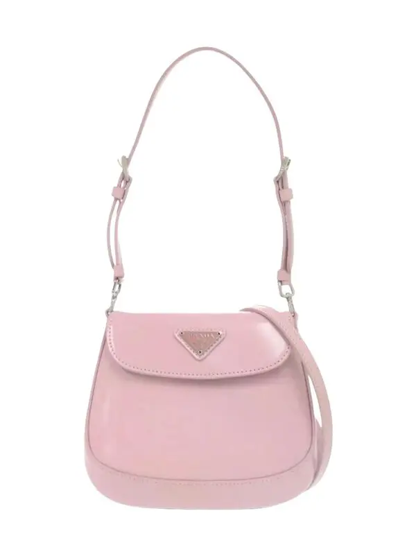 Prada Mini Brushed Leather Cleo Bag Crossbody Bag - Pink