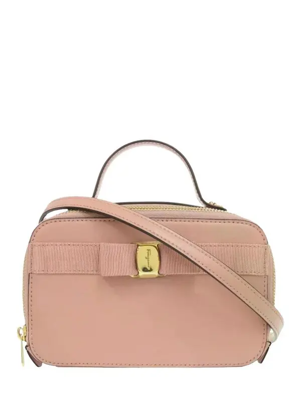 FERRAGAMO Leather Vara Bow Satchel - Pink