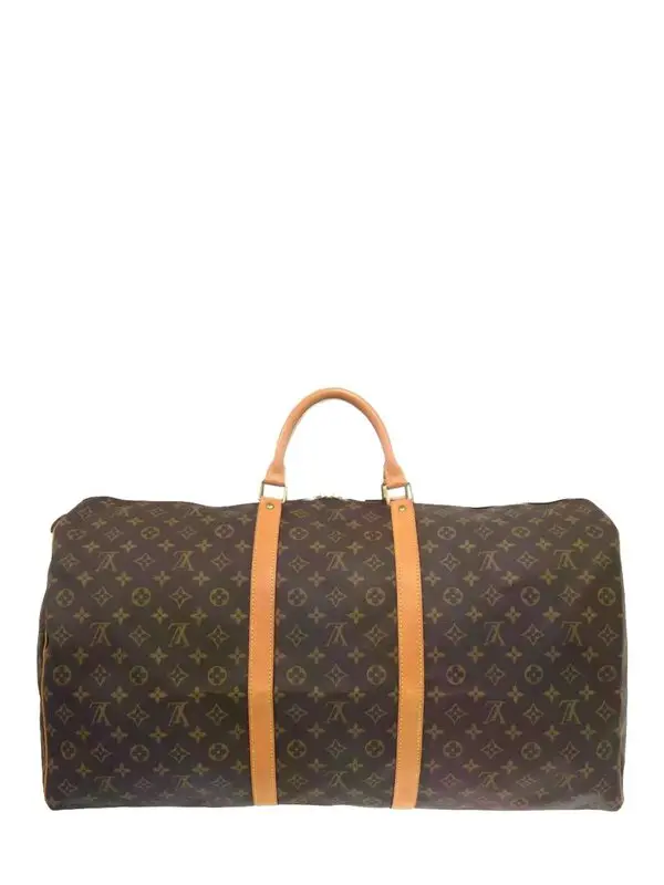 LOUIS VUITTON 1999 Monogram Keepall 60 Travel Bag - Brown