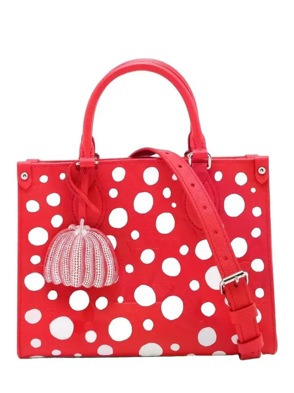 LOUIS VUITTON Yayoi Kusama Monogram Giant Empreinte Onthego Pm - Red