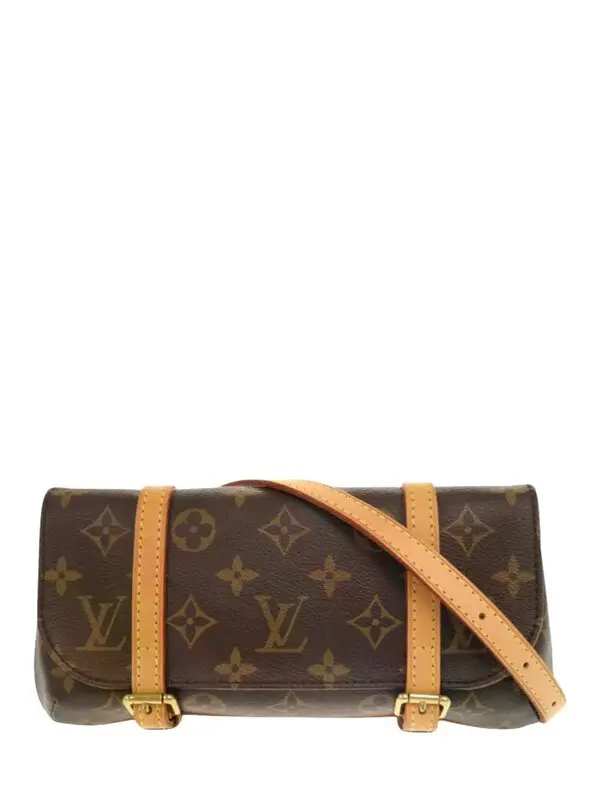 LOUIS VUITTON 2005 Monogram Pochette Marelle Pm Belt Bag - Brown