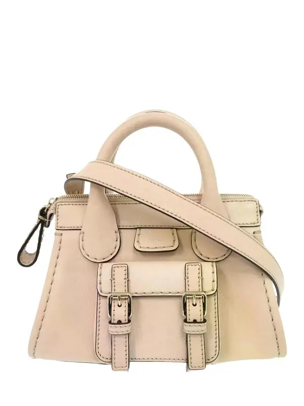 Chloé Mini Buffalo Leather Edith Day Satchel - Neutrals