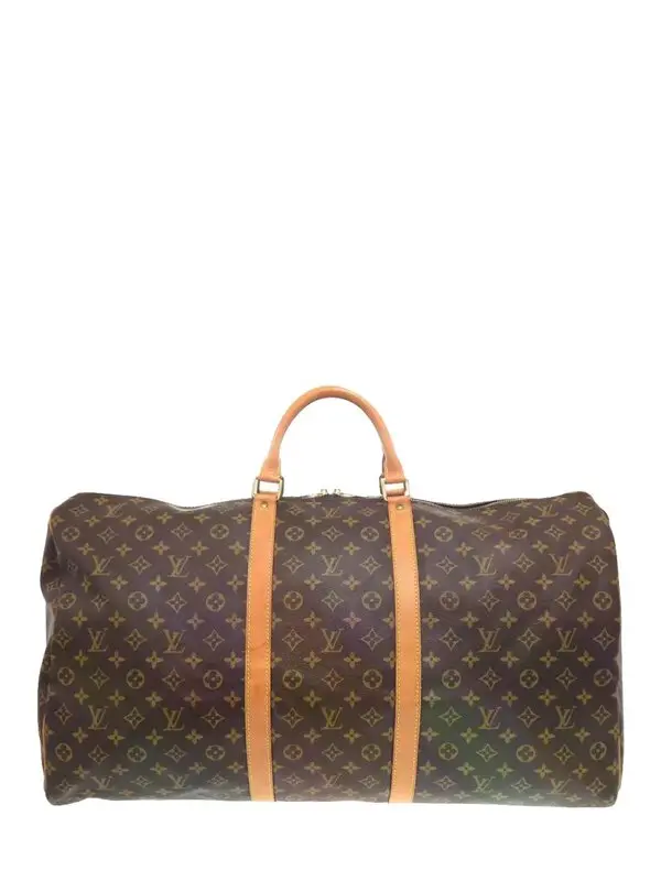 LOUIS VUITTON 1995 Monogram Keepall 60 Travel Bag - Brown