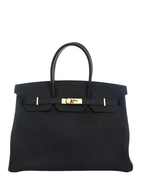 Hermès 2018 Togo Birkin Retourne 35 Handbag - Black