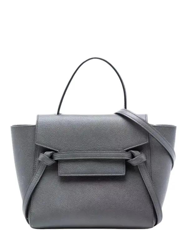 Celine 2022 Nano Grained Calfskin Belt Bag - Grey