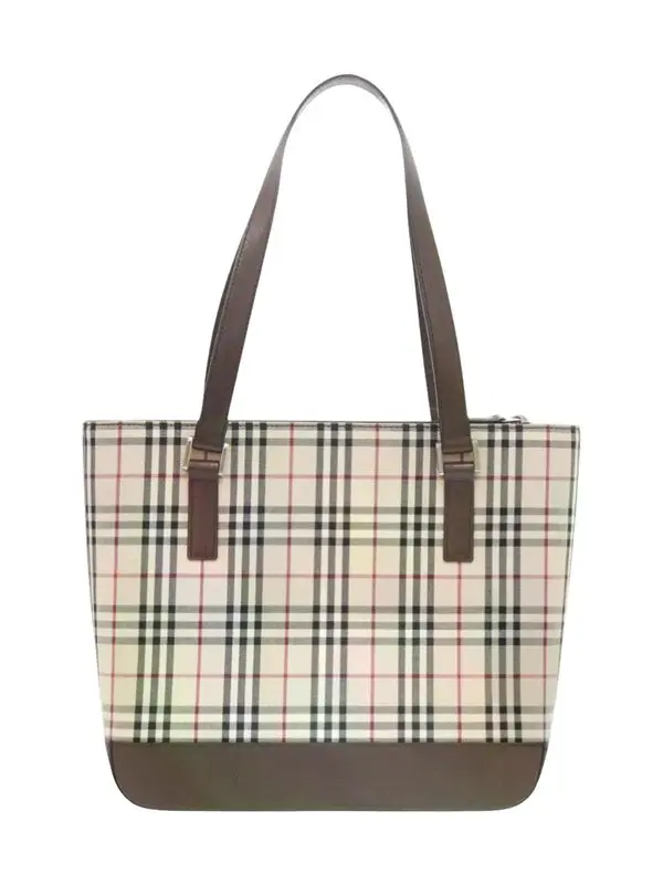 Burberry House Check Canvas Tote Bag - Neutrals