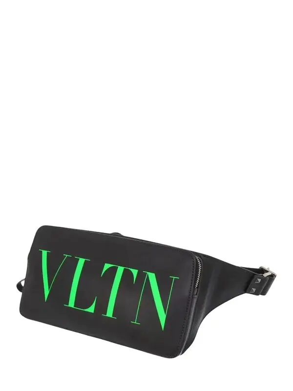 Valentino Garavani Leather Vltn Rockstud Belt Bag - Green