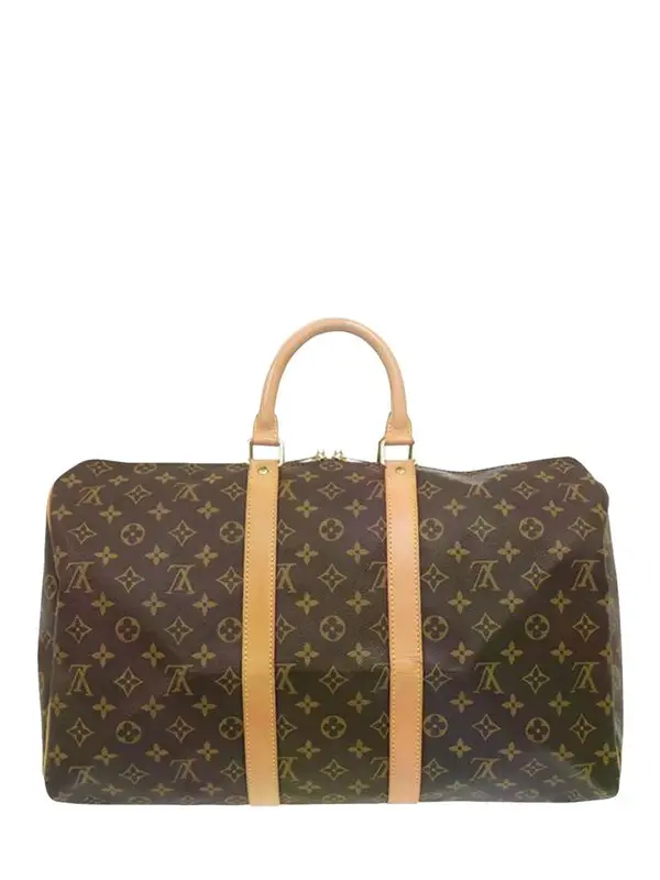 LOUIS VUITTON 2000 Monogram Keepall 45 Travel Bag - Brown