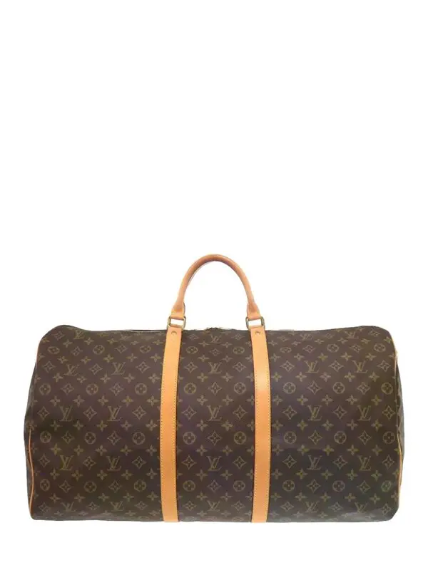 LOUIS VUITTON 1992 Monogram Keepall 60 Travel Bag - Brown