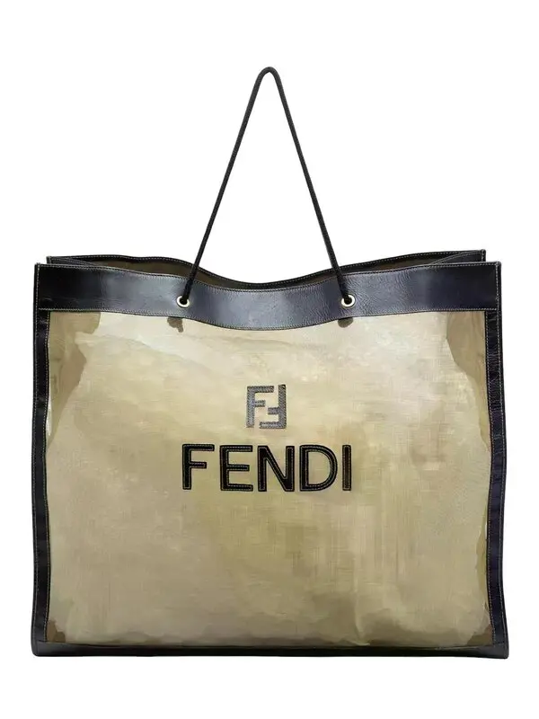 Fendi Mesh Tote Bag - Brown