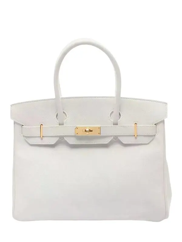 Hermès 2011 Epsom Birkin Retourne 30 Handbag - White