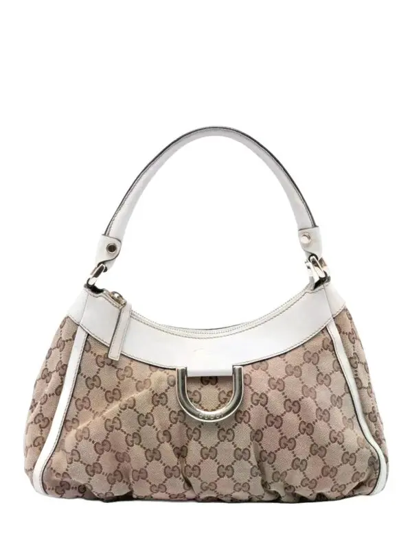 Gucci Gg Canvas Abbey D-ring Handbag - Neutrals