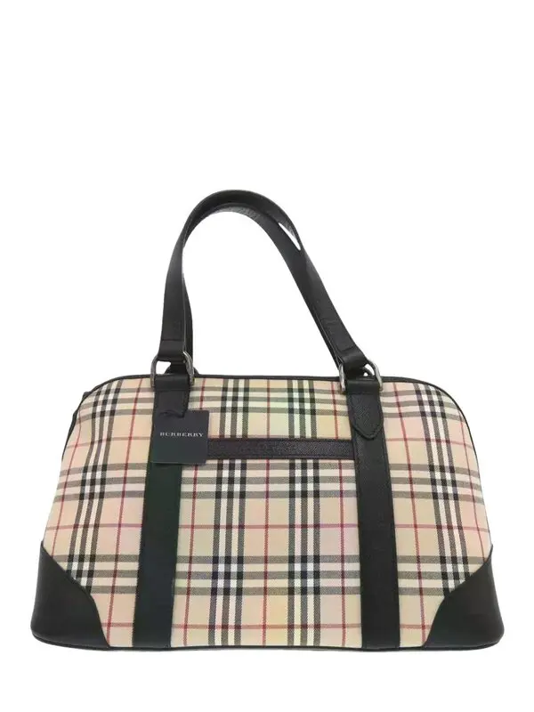 Burberry House Check Canvas Handbag - Neutrals