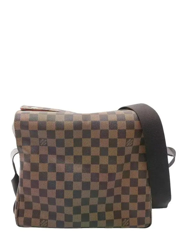 LOUIS VUITTON 2004 Damier Ebene Naviglio Crossbody Bag - Brown