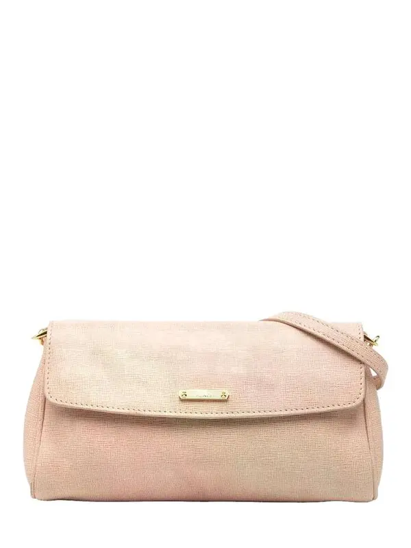 Fendi 2010-2025 Mini Vitello Elite Crayons Pochette Crossbody Bag - Pink