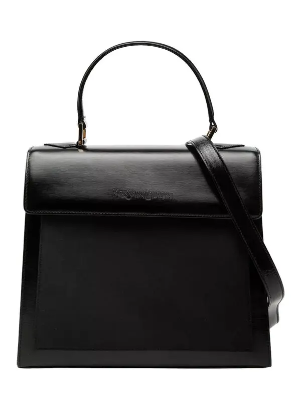 Saint Laurent 20th Century Top Handle Satchel - Black