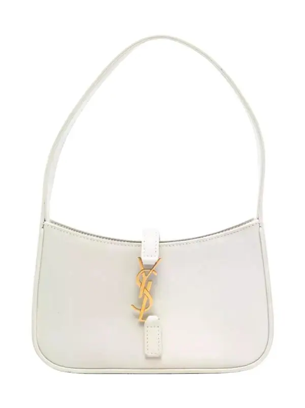 Saint Laurent 2022 Mini Le 5 A 7 Shoulder Bag - White