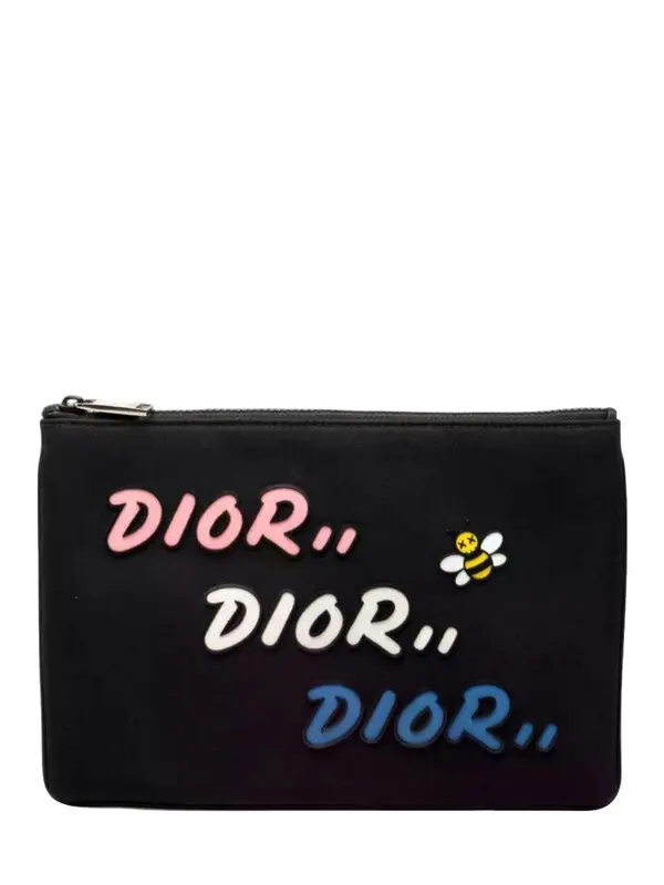 Dior 2019 Kaws Bee Pouch - Black