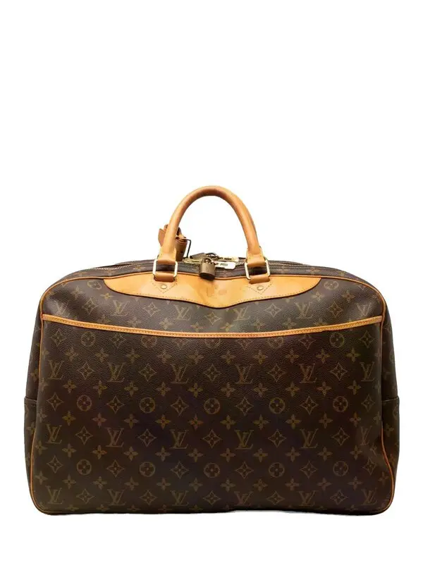 LOUIS VUITTON 2001 Monogram Alize 24 Heures Travel Bag - Brown