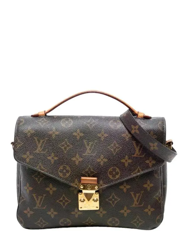 LOUIS VUITTON 2017 Monogram Pochette Metis Satchel - Brown