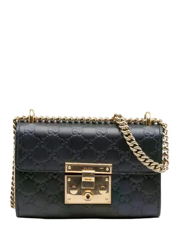 Gucci Small Sima Padlock Crossbody Bag - Black