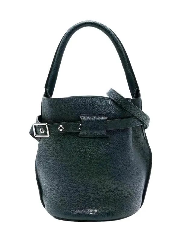 Celine Leather Nano Big Bucket Bag - Green