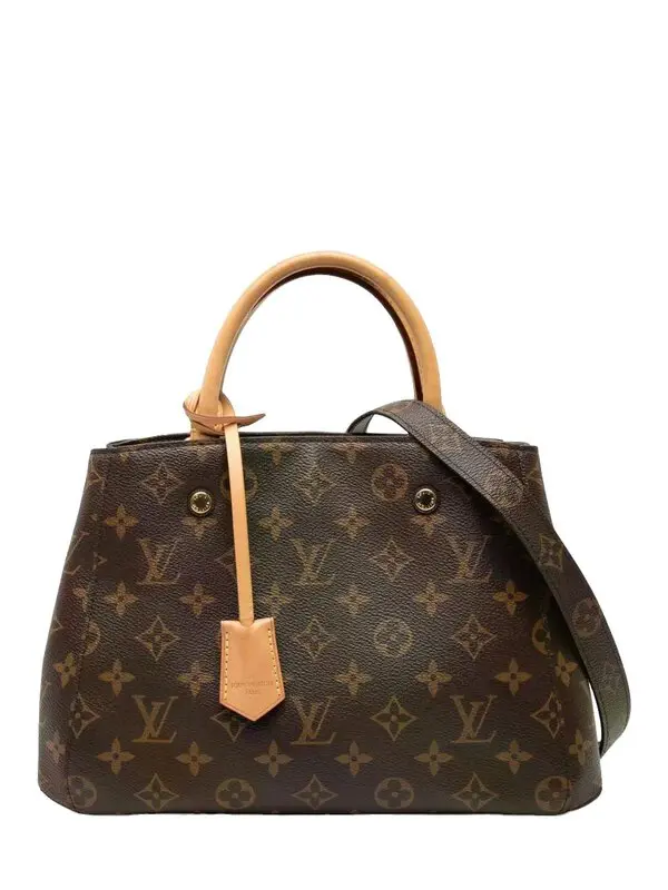 LOUIS VUITTON 2018 Monogram Montaigne Bb Satchel - Brown