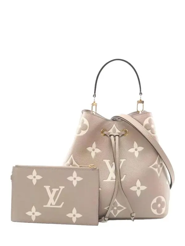 LOUIS VUITTON Monogram Giant Bicolor Empreinte Neonoe Mm Bucket Bag 2021-2026 - Neutrals