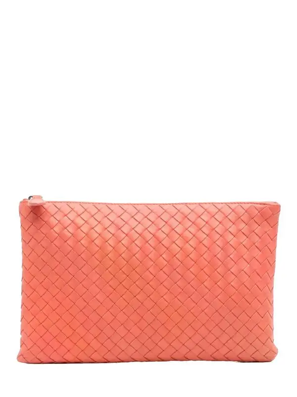 Bottega Veneta 2010 Nappa Intrecciato Clutch - Orange