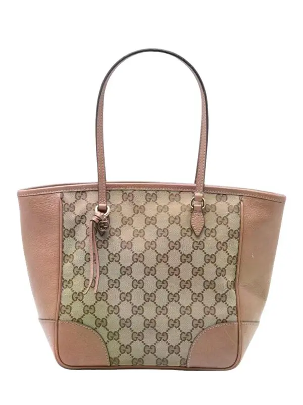 Gucci Gg Canvas Bree Tote - Neutrals