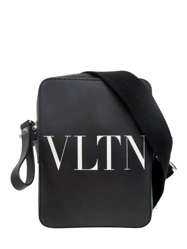 Valentino Garavani Small Leather Vltn Crossbody Bag - Black