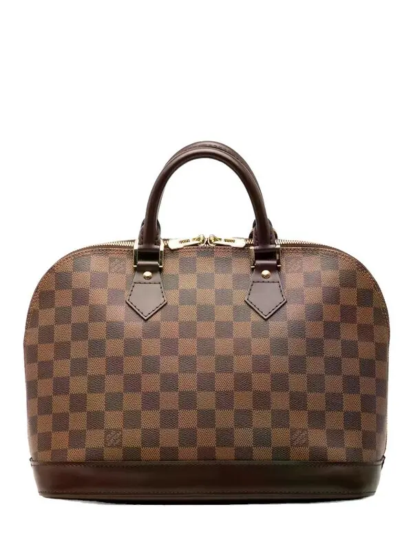 LOUIS VUITTON 2005 Damier Ebene Alma Pm Handbag - Brown