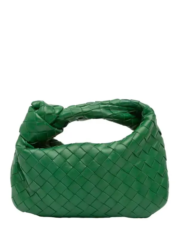 Bottega Veneta Mini Nappa Intrecciato Jodie Hobo Bag - Green