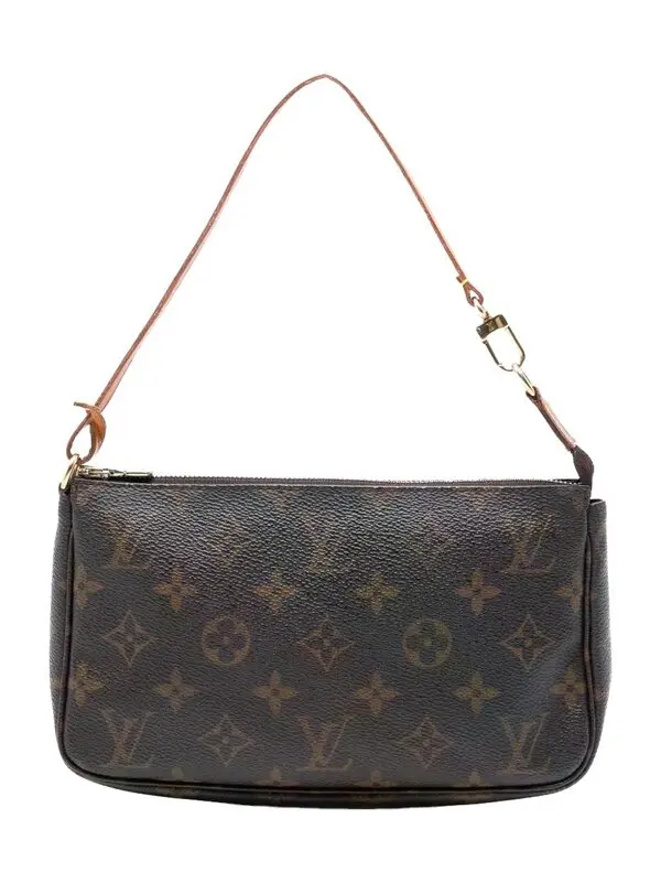 LOUIS VUITTON 2000 Monogram Pochette Accessoires Shoulder Bag - Brown