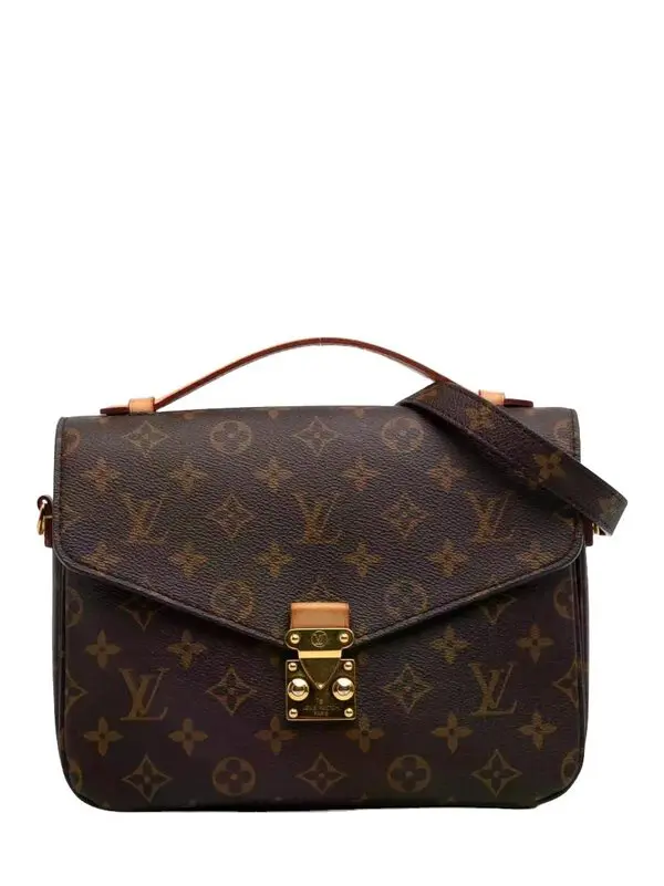 LOUIS VUITTON 2016 Monogram Pochette Metis Satchel - Brown