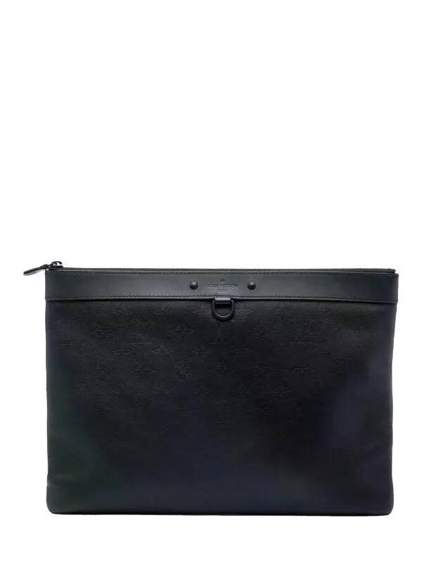 LOUIS VUITTON 2018 Monogram Shadow Discovery Pochette - Black