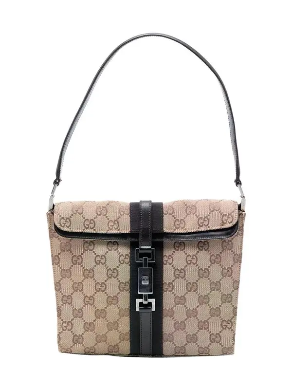 Gucci Gg Canvas Jackie Shoulder Bag - Neutrals