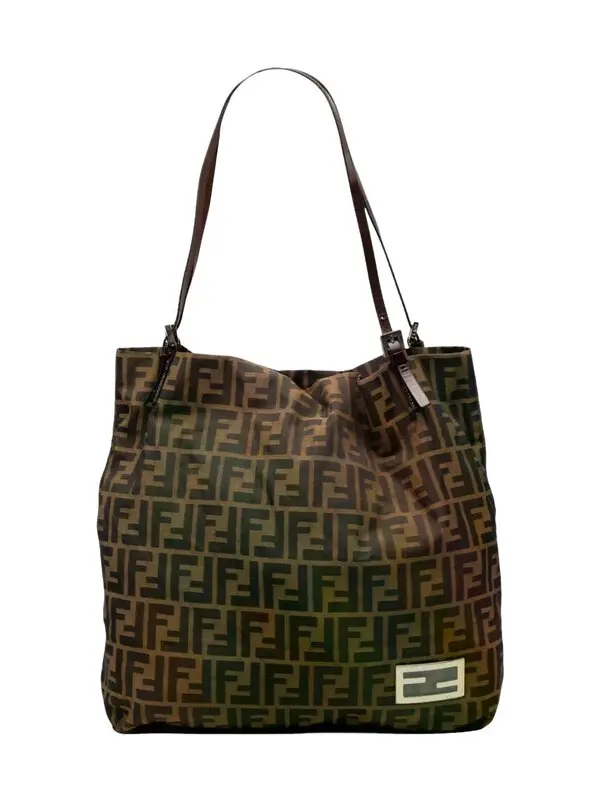 Fendi 2000-2010 Zucca Canvas Tote Bag - Brown
