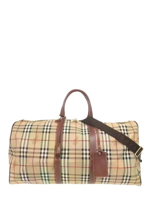 Burberry 2000-2017 Haymarket Check Travel Bag - Neutrals