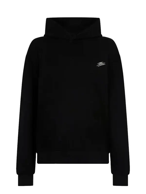 PLEIN SPORT Chrome Scratch Hoodie - Black