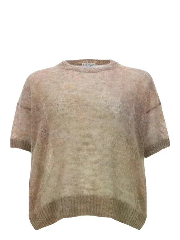 Brunello Cucinelli Short-sleeve Sweater - Neutrals