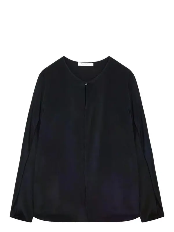 Max Mara Crêpe De Chine Blouse - Blue