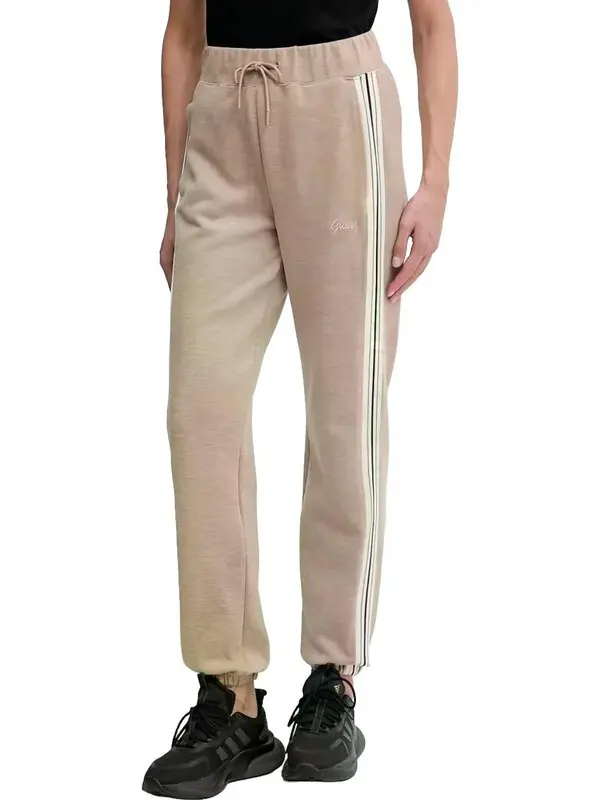Guess Stripe Detail Trousers - Neutrals