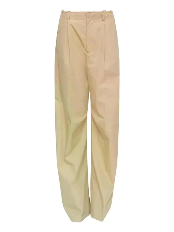 MAISON MARGIELA Belt Loops Wide Leg Trousers - Neutrals