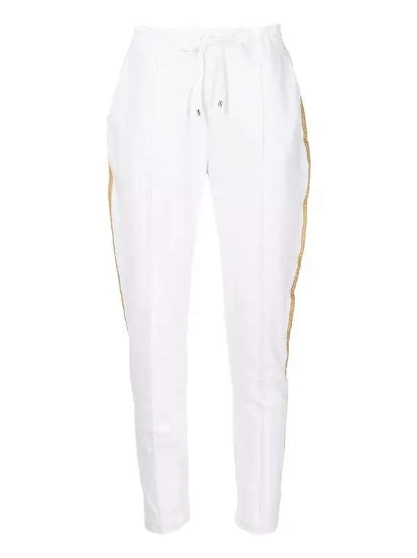 MADISON.MAISON Side-stripe Track Pants - White