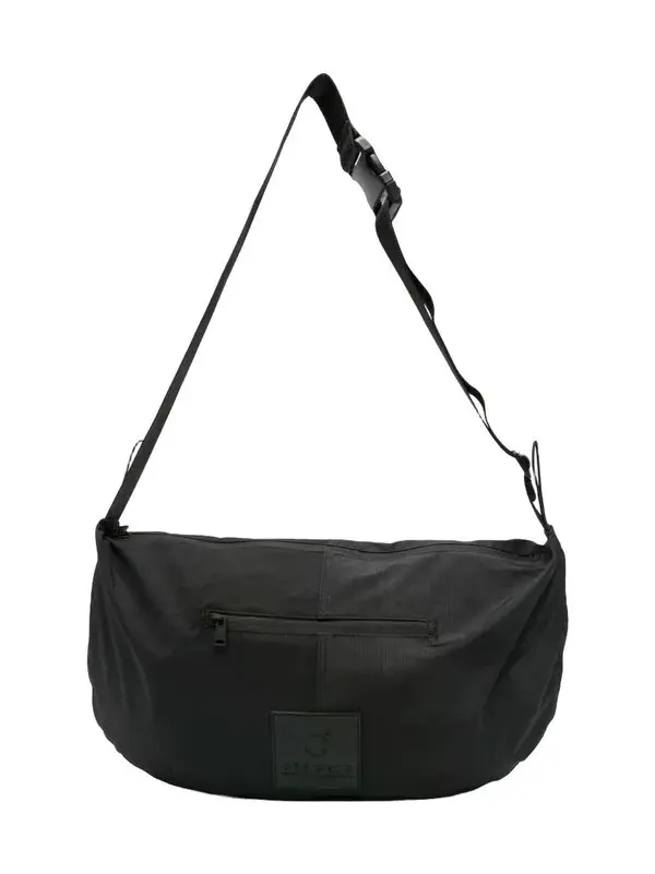 OFF GRID Buckle Strap Messenger Bag - Black