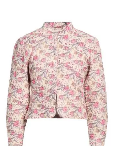 Antik Batik Quilted Floral-print Jacket - Pink