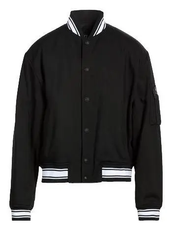Versace Jacket Polyamide Wool Blend - Black