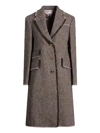 Thom Browne Tweed Wool Coat - White