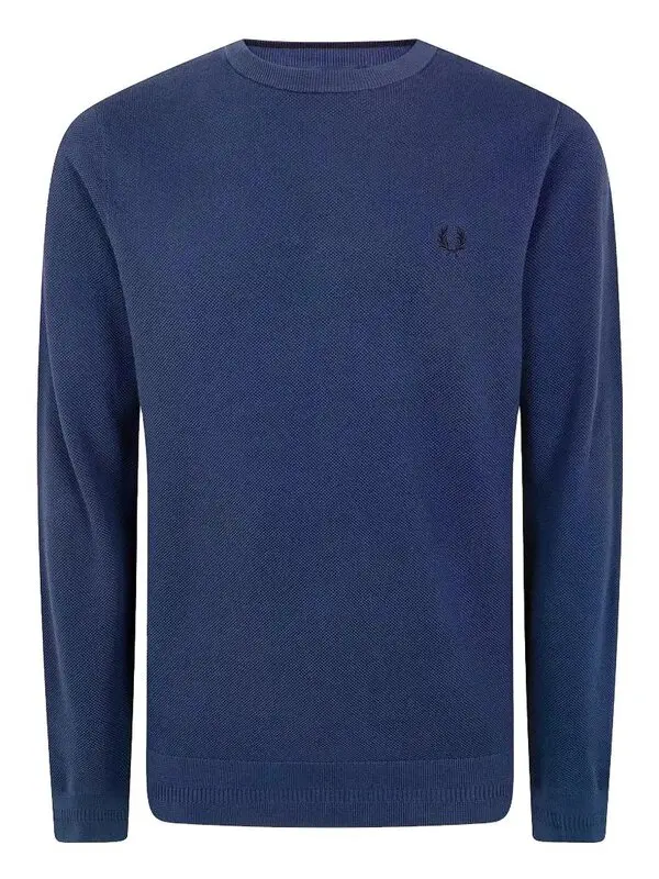 Fred Perry Crew-neck Sweater - Blue